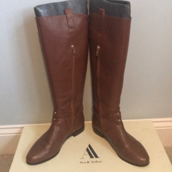 Ava & Aiden | Shoes | Ava Aiden Renee Cognac Riding Boot | Poshmark